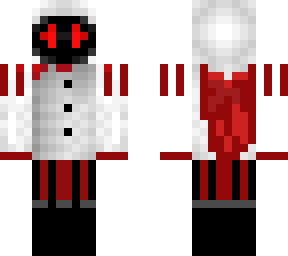 Partially complete clownpierce inverted color | Minecraft Skin