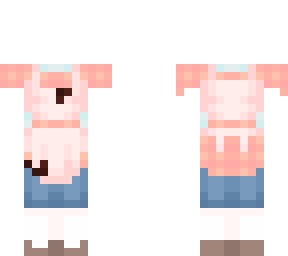 pink apron and jeans :3 | Minecraft Skin