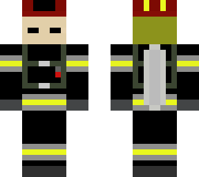 Firefighter with SCBA | Minecraft Skin