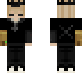 black with crown | Minecraft Skins