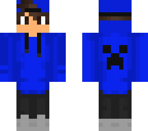 Blue Hoodie boy | Minecraft Skin