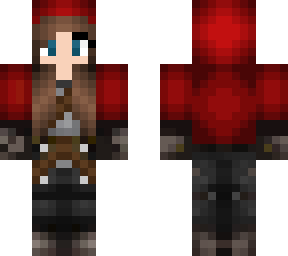 Red Hunter Girl | Minecraft Skin
