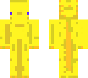 Yellow Axolotl | Minecraft Skin