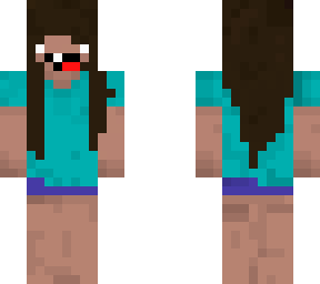 noob derp girl (slim) | Minecraft Skin