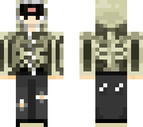 Skeleton hoodie | Minecraft Skin