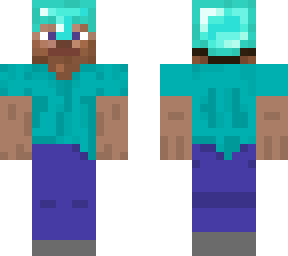 Steve with Diamond helmet | Minecraft Skin
