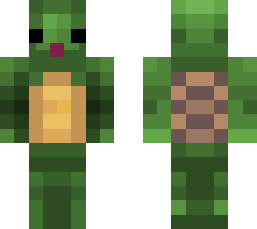 8-bit turtle (edited) | Minecraft Skin