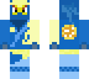 lego ninjago jay-core | Minecraft Skin