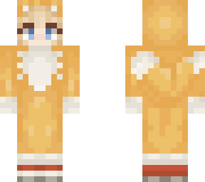Tails girl onesie | Minecraft Skin