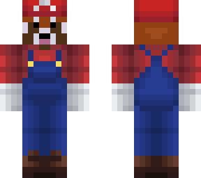 Mario red panda | Minecraft Skin