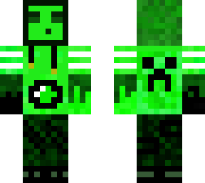 Green Slime Skin With Hoodie | Minecraft Skin