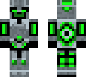 Lego Minecraft Green Cyborg | Minecraft Skin