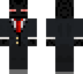 red suit EnderMan | Minecraft Skin