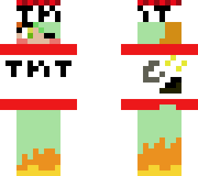 kawaii creeper/TNT girl | Minecraft Skin