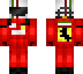 ~F1 Ferrari Racer With Removable Visor~ | Minecraft Skin