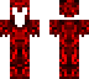 dark red armor template | Minecraft Skin