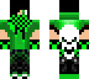 Green Emo Skin Boy | Minecraft Skin