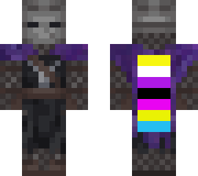 Nonbinary Pan***ual Knight | Minecraft Skin