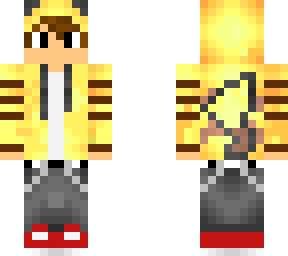 cool pikachu slim | Minecraft Skin