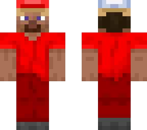 Red BedWars Skin | Minecraft Skin