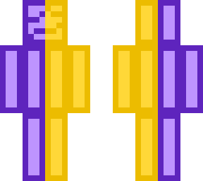 split purple and yellow | Minecraft Skin