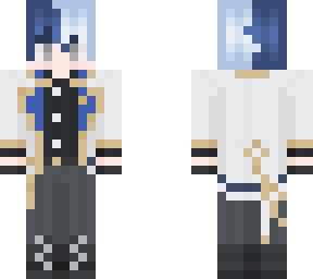 Touya Aoyagi -Wielding Each Other's Weapon- | Minecraft Skin