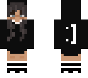 Black hoodie | Minecraft Skin