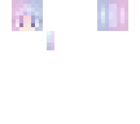Blue & Pink Pastel Gradient Hair Base | Minecraft Skin