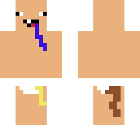 dumb baby with poop in diaper | Minecraft Skin
