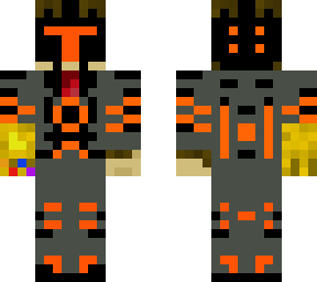 Monkey W Magma suit | Minecraft Skin