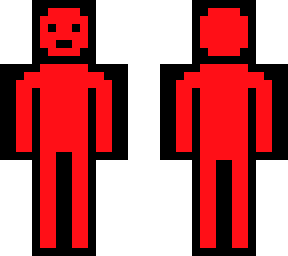 RED CHILL 2D GUY | Minecraft Skin