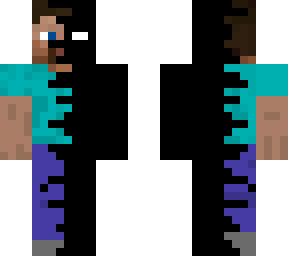 steve infected by null. | Minecraft Skin