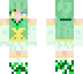 (BFDI)Leafy if she was human | Minecraft Skin