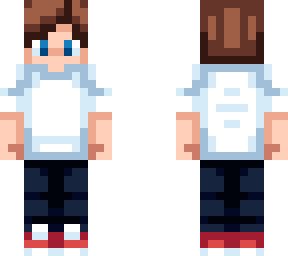 Hive styled Boy White shirt | Minecraft Skin