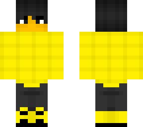 Male - Yellow Puffer Jacket | Minecraft Skin