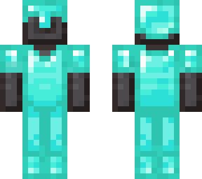 Netherite Block Skin in Diamond Armor | Minecraft Skin