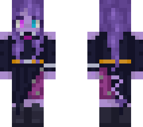 purple Tiefling sorcerer dnd | Minecraft Skin