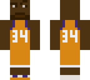 Shaq normal style and lakers style | Minecraft Skin