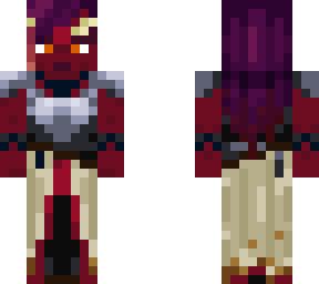 Tiefling Cleric Girl | Minecraft Skin