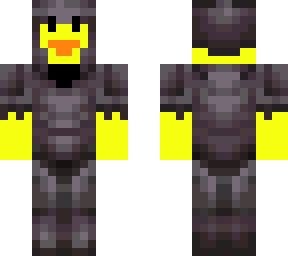 duck wearing netherite armor | Minecraft Skin