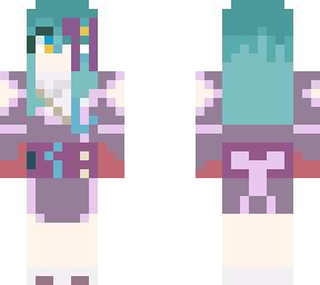 microsoft bing as an anime girl | Minecraft Skin