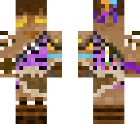 Painted Warrior Villager | Minecraft Skin