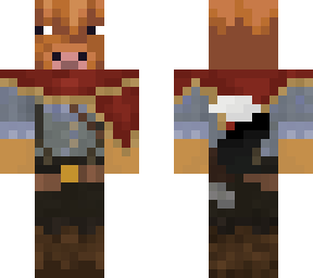 Highland Cow Cowboy | Minecraft Skin