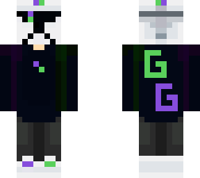 Vs123gamer Green and Purple GG | Minecraft Skin