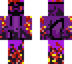 Nether infested Purple V2 (why do i keep messing this up ;w;) | Minecraft Skin