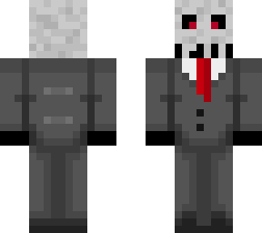 skeleton in suit | Minecraft Skin