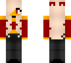 Female - Red Croptop - Jeans - Red Ribbons | Minecraft Skin