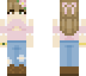 Cute pink girl | Minecraft Skin