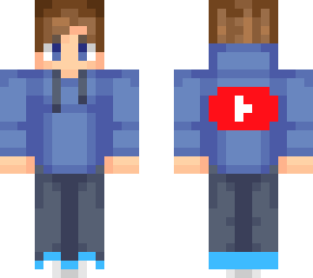 Tucker 39 Gaming skin (with youtube logo) | Minecraft Skin