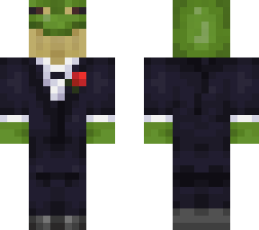 cold frog in a suit | Minecraft Skin